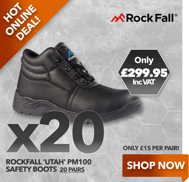 Rock Fall PM100 Utah Safety Boot - 20 PAIR STOCK PACK - Enterprise Workwear