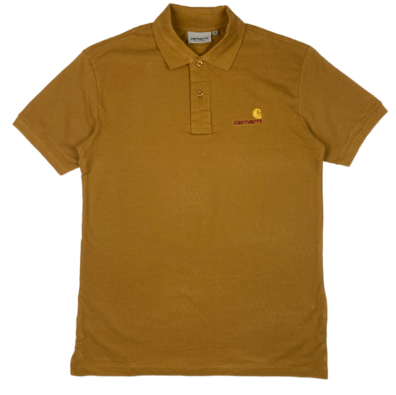 Carhartt WIP - Hamilton Brown American Script Polo Shirt - Enterprise ...